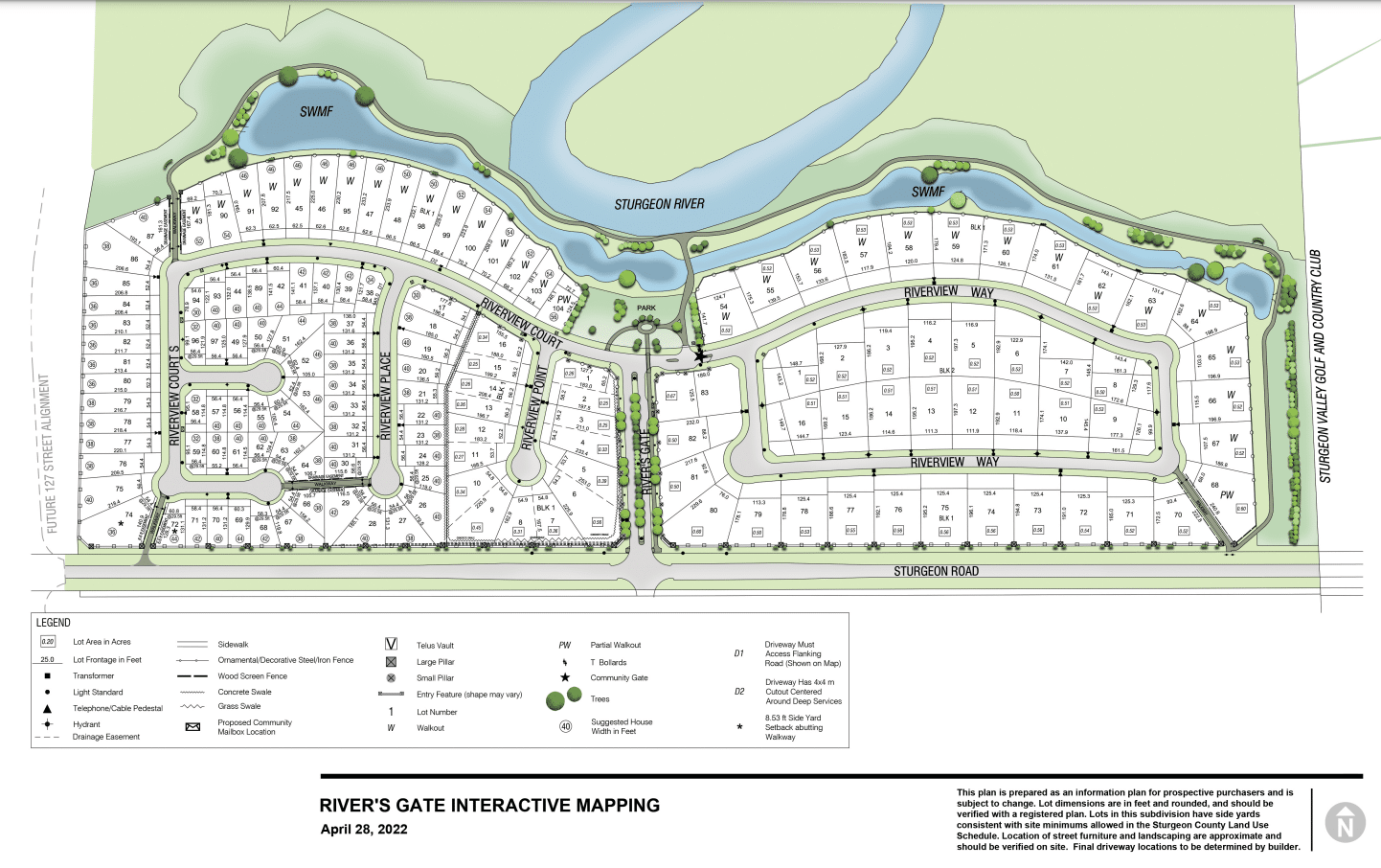 River's Gate Lot Map - Cantiro Communities